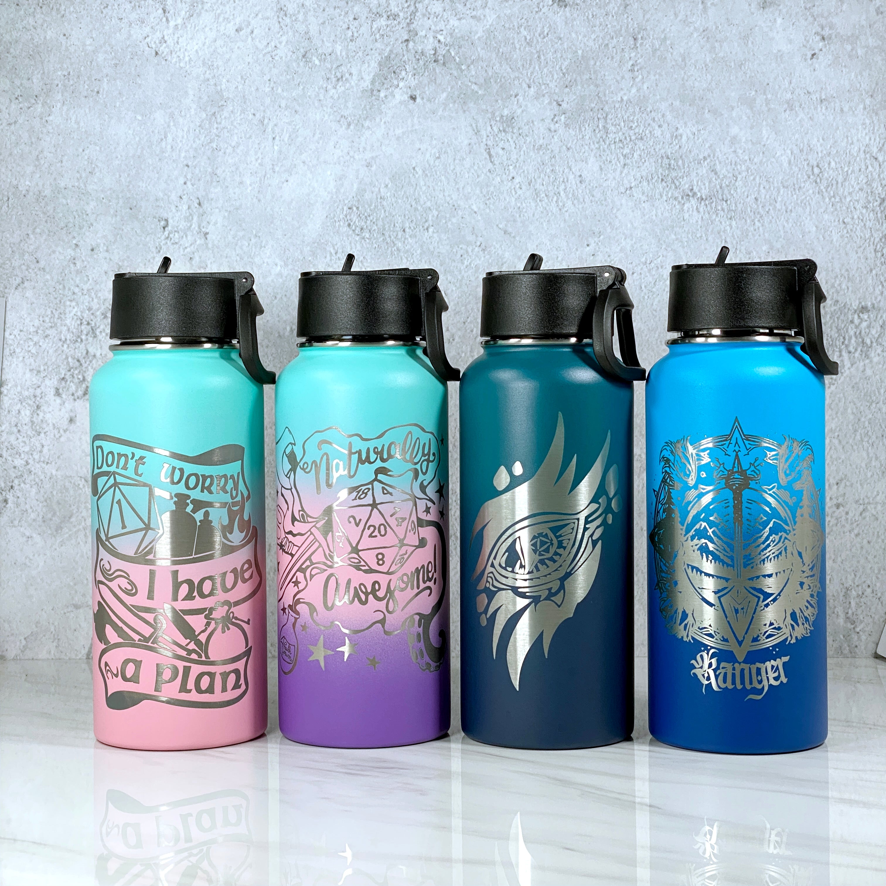 Custom Water Bottles – Gamma Rae Geek